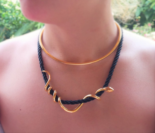 ROPE-WRAPPED SNAKE NECKLACE – Ellina's Treasures